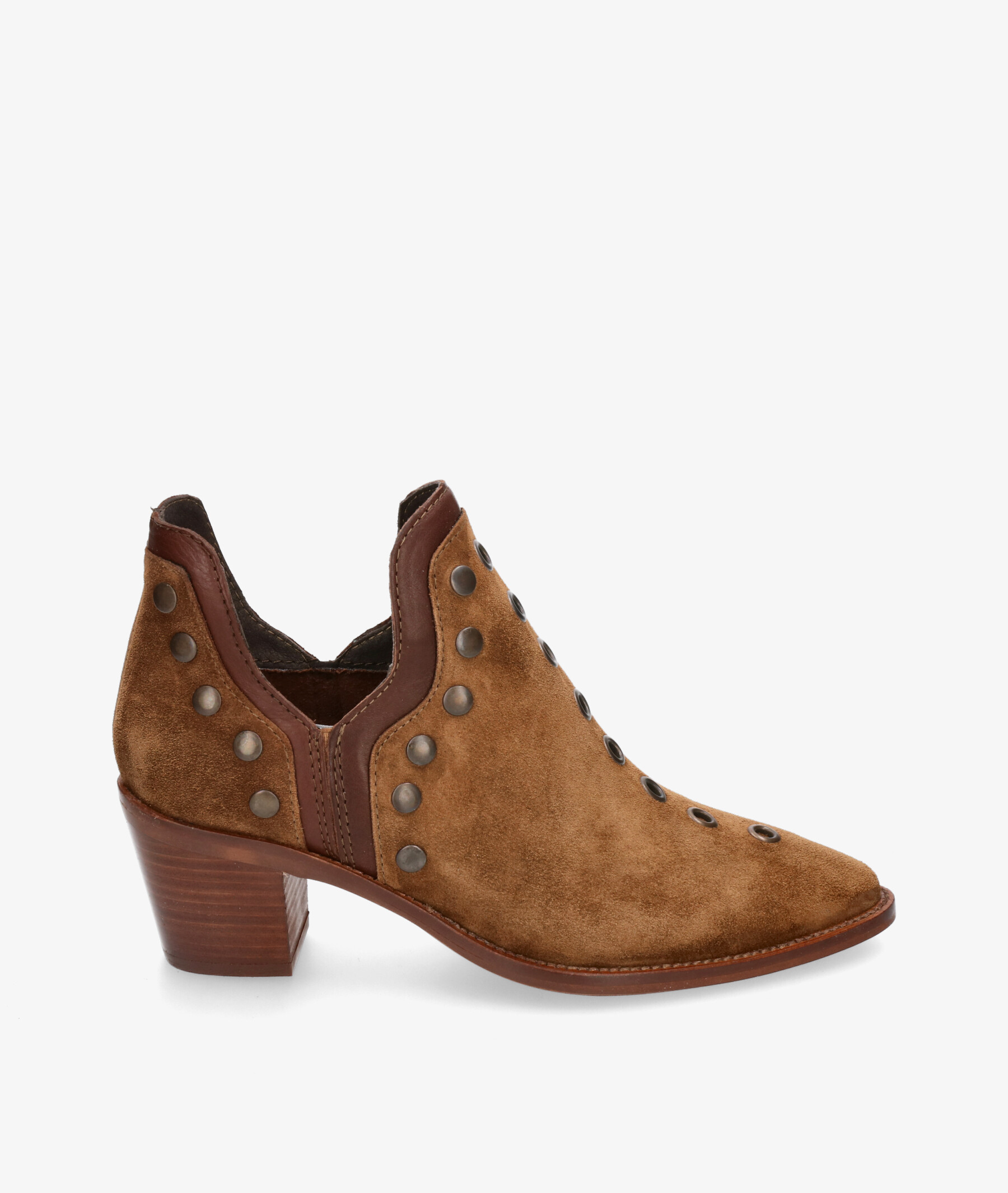 Alpe Ankle boots 2582 in leather split suede
