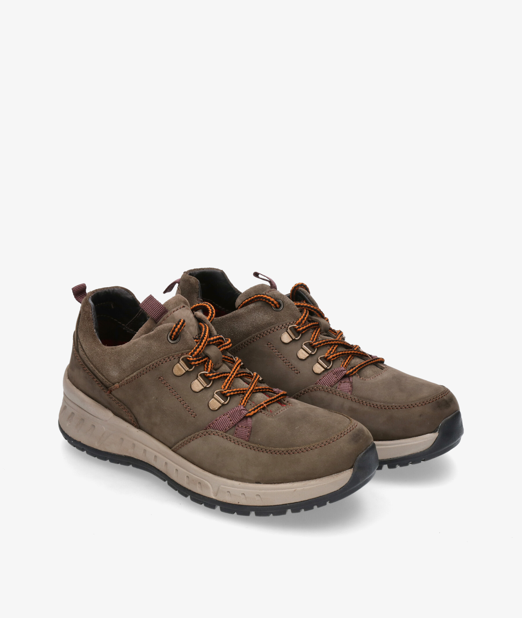 Traveris Sneakers BROTO-5514 in brown nubuck